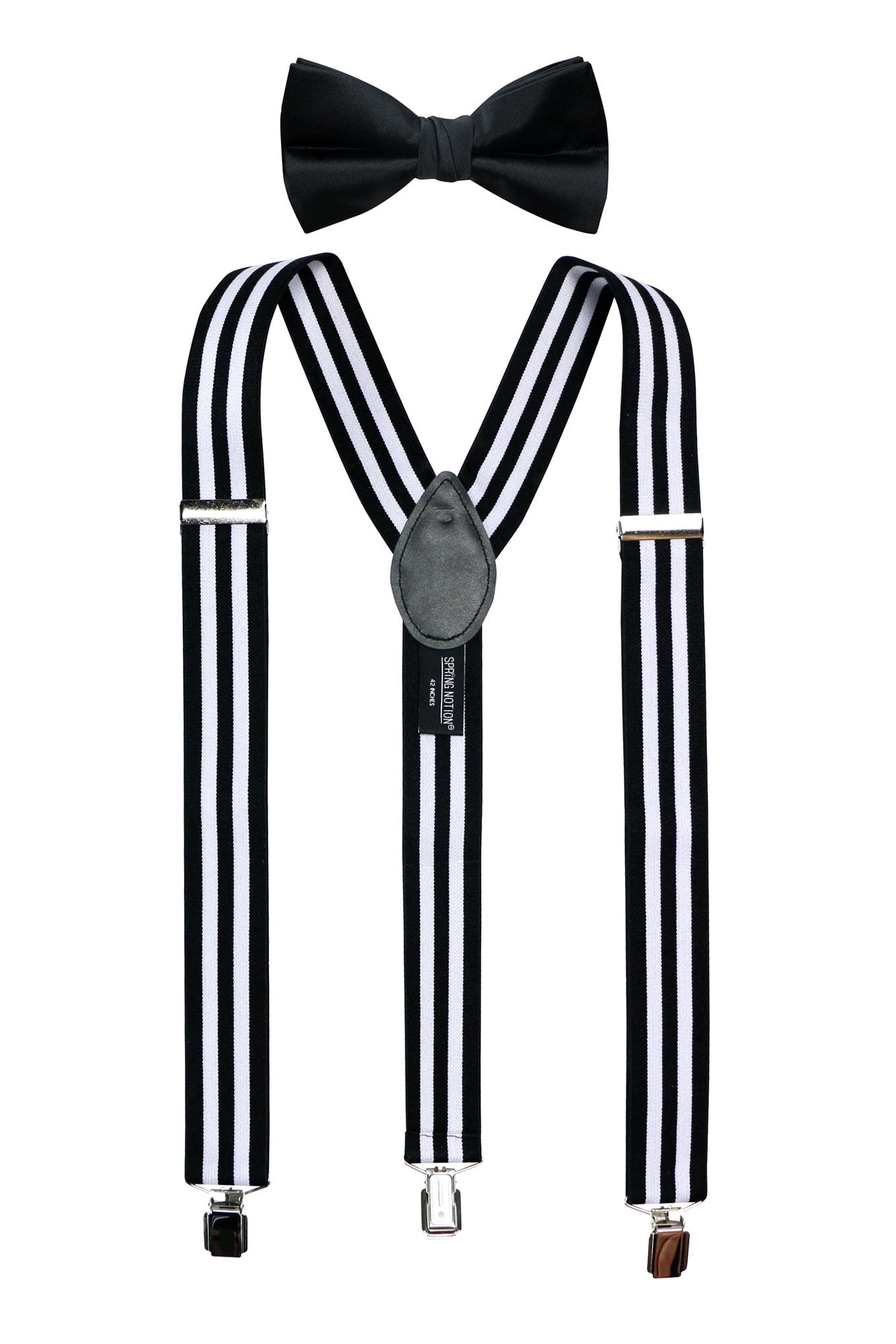 Spring Notion Men's Suspenders and Bow Tie Set - Walmart.com