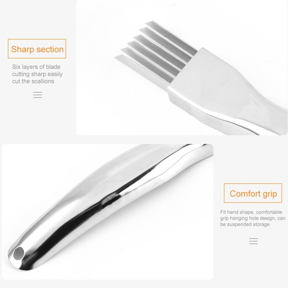 Spring Onion Slicer, Stainless Steel Scallion Slicer, Vegetable Garlic ...
