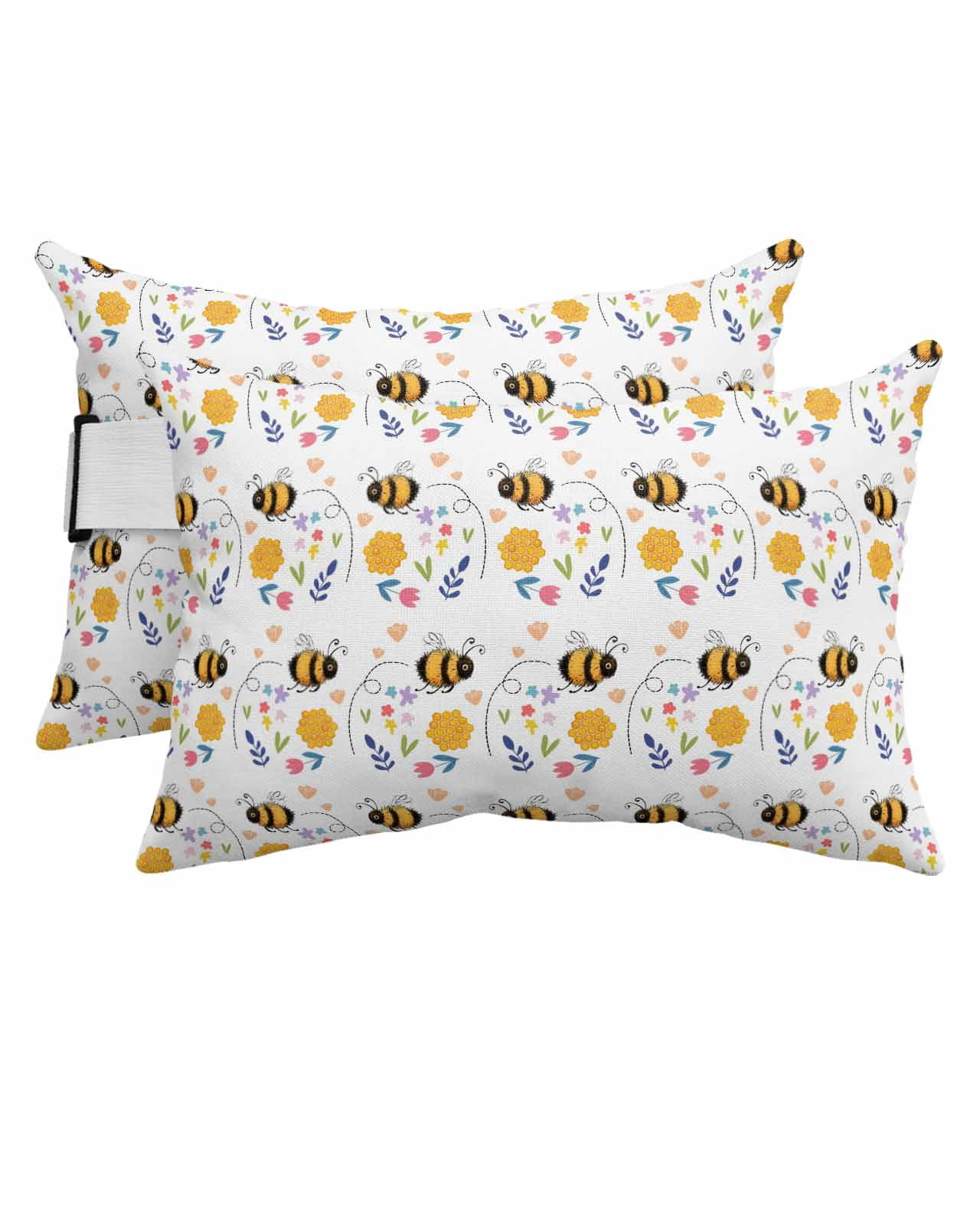 Spring Outdoor Head Resting Pillows with Insert Cartoon Flowers Farm ...