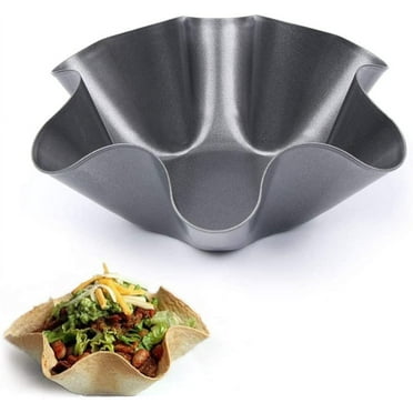 Bueautybox Nonstick Taco Shell Maker - Carbon Steel Tortilla Bowl ...