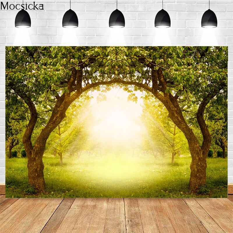 Spring Park Backdrops for Photography Sunshine Forest Kids Portrait ...