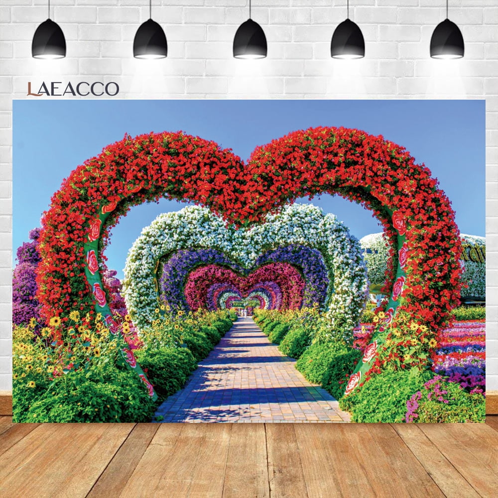 Spring Park Scenic Backdrop Garden Park Pink Floral Blossom Trees ...