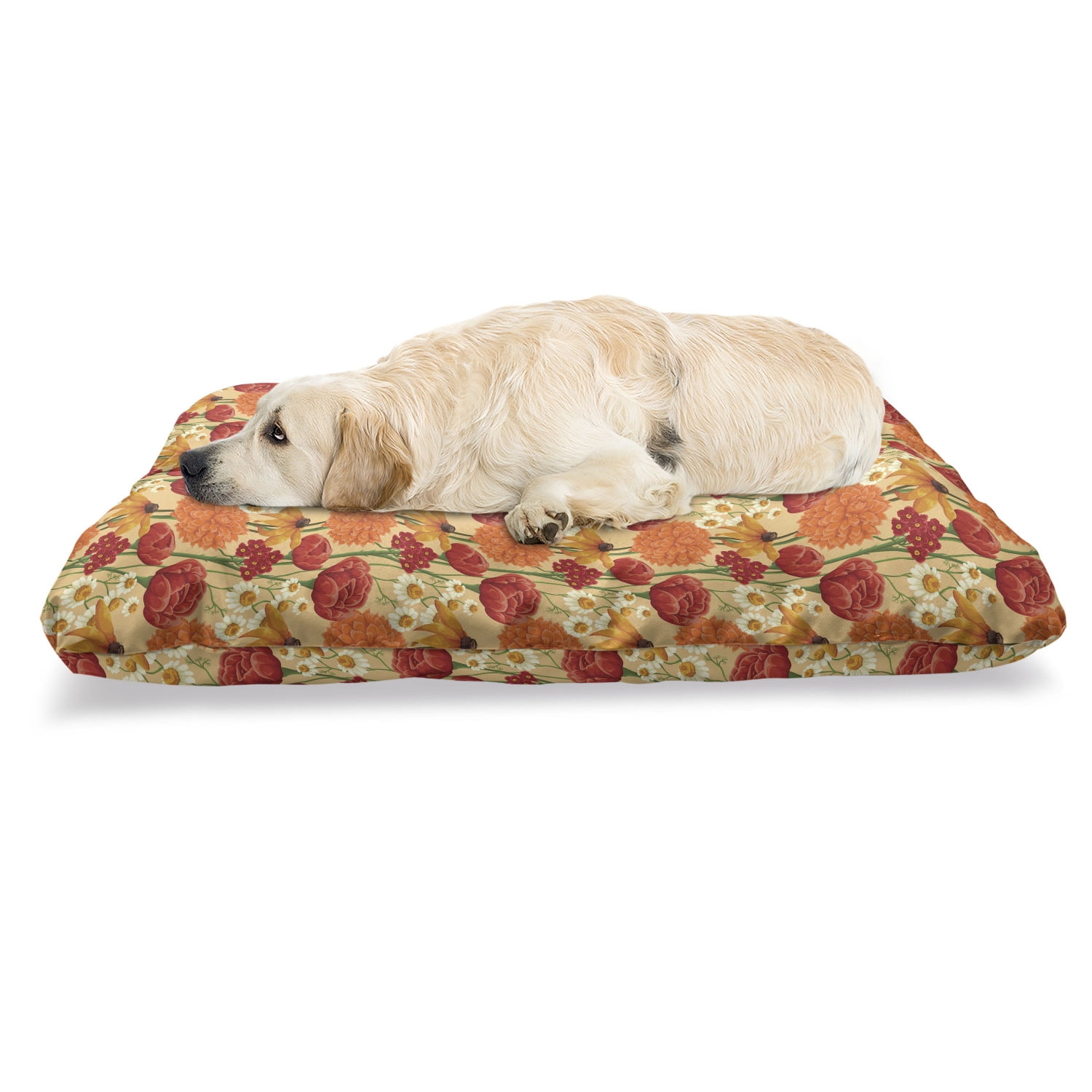 Spring Pet Bed, Beauty Garden Various Romantic Flowers Daisy Roses ...