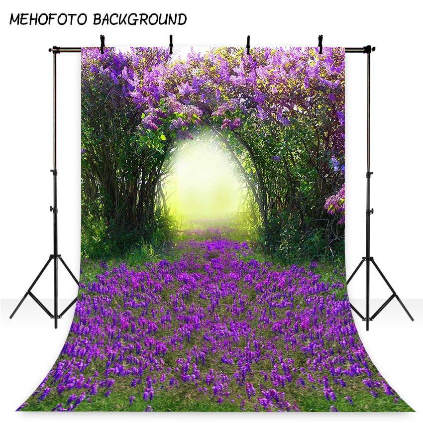 Spring Photography Backdrop Easter Woodland Big Tree Meadow Grass White Flower Fairy Tale Photo ...