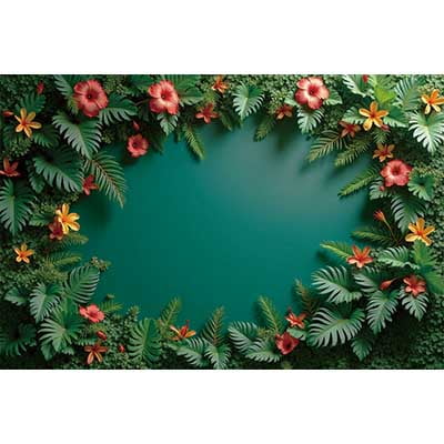 Spring Photography Backdrop Tropical Greery Leaves Grass Photo ...