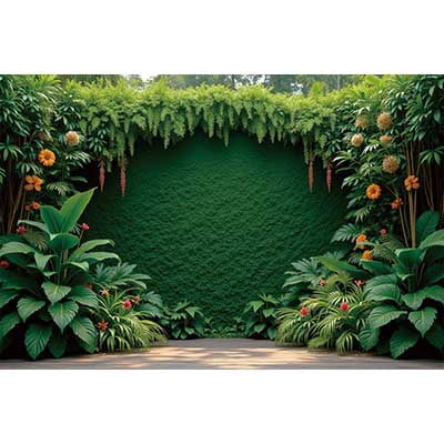 Spring Photography Backdrop Tropical Greery Leaves Grass Photo ...