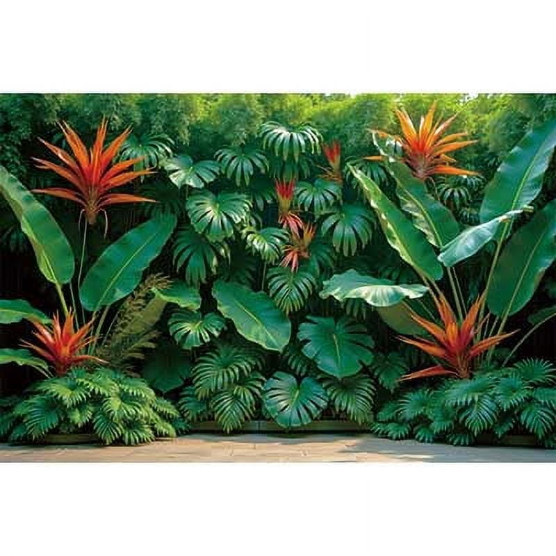 Spring Photography Backdrop Tropical Greery Leaves Grass Photo ...