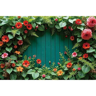 Spring Photography Backdrop Tropical Greery Leaves Grass Photo ...