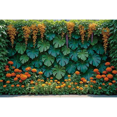 Spring Photography Backdrop Tropical Greery Leaves Grass Photo ...