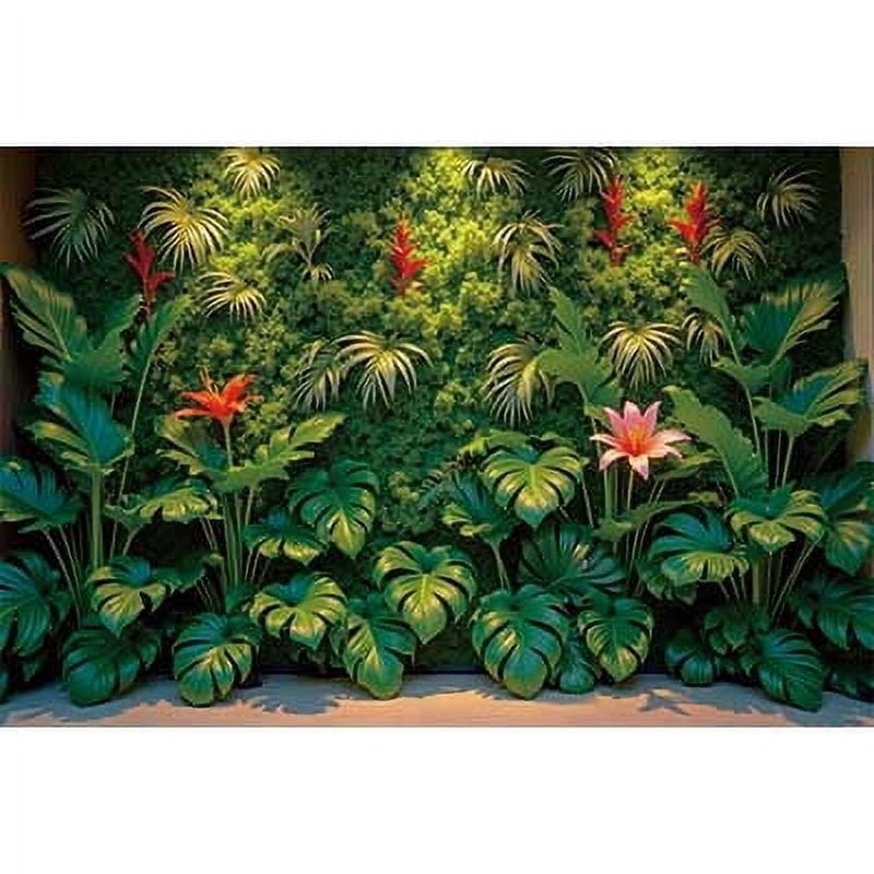 Spring Photography Backdrop Tropical Greery Leaves Grass Photo ...