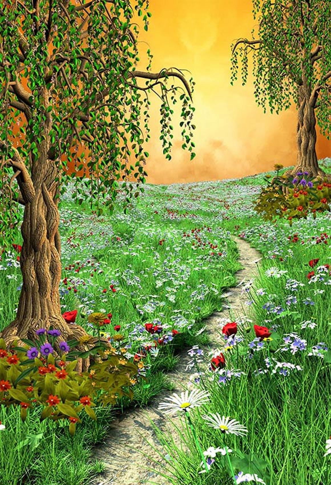 Spring Photography Backdrops Easter Grass Fairy Forest Cake Portrait ...