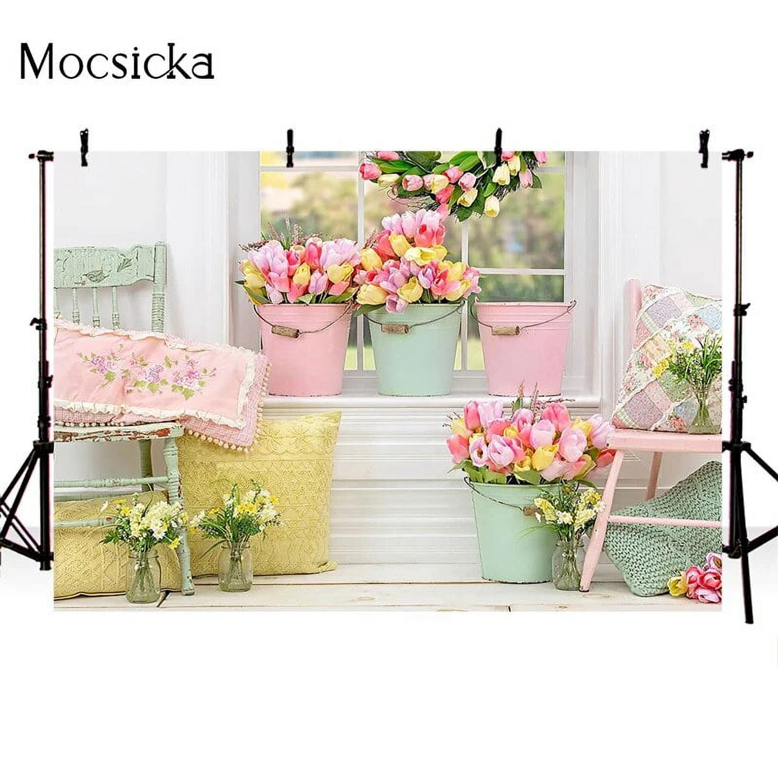 Spring Photography Background Flowers Doll Window Decoration Props ...
