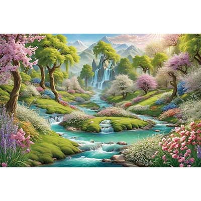 Spring Photography Background Natural Sce Gre Tree Pink Sakura ...