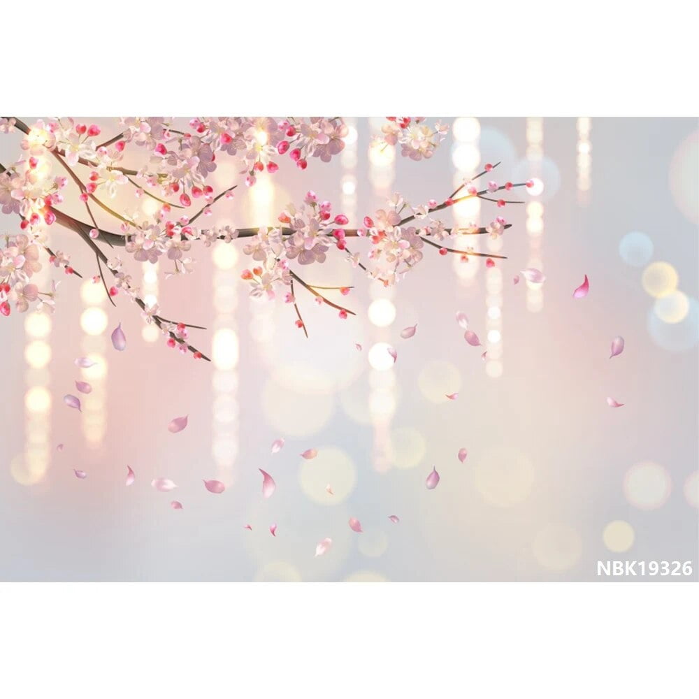 Spring Photophone Flowers Blossom Bokeh Photography Backdrops Baby ...