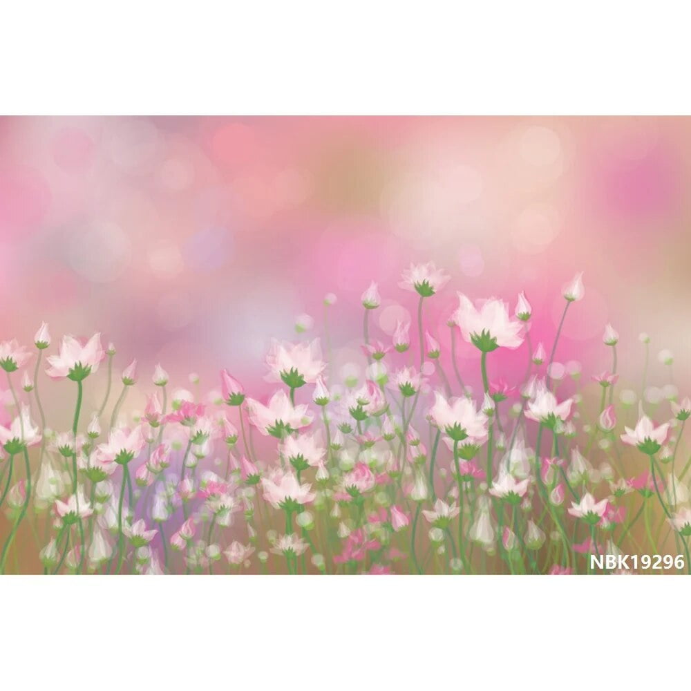 Spring Photophone Flowers Blossom Bokeh Photography Backdrops Baby ...