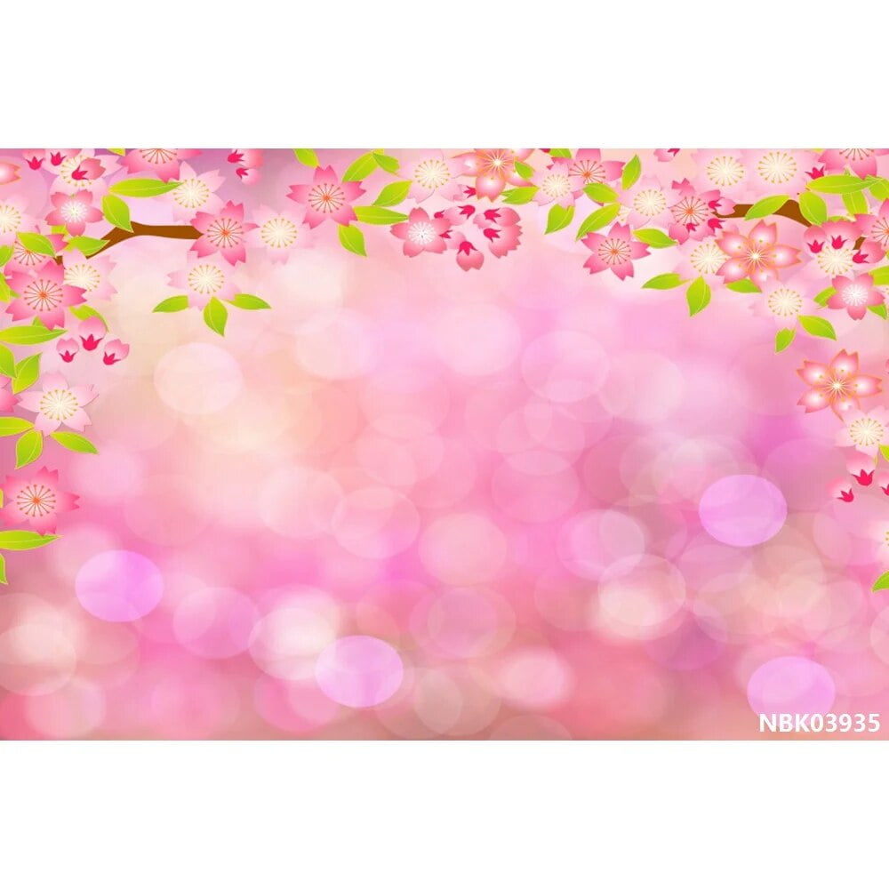 Spring Photophone Flowers Blossom Bokeh Photography Backdrops Baby ...