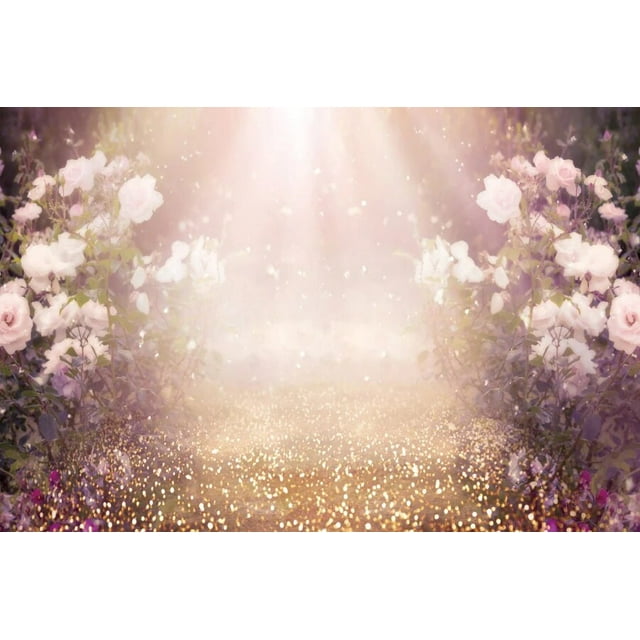 Spring Pink Flower Dreamy Light Bokeh Photo Background Girl Baby Shower ...