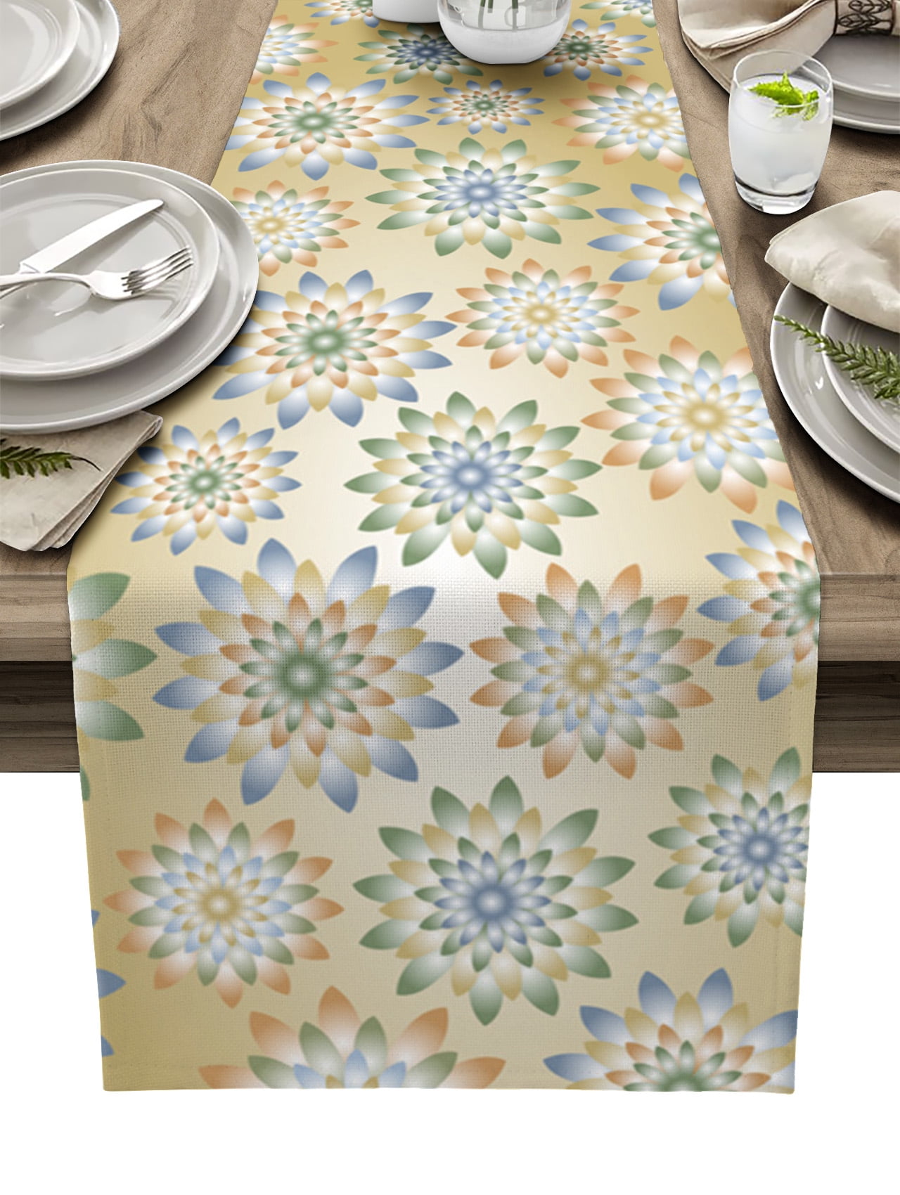 Spring Pink Flower Table Runner Party Wedding Centerpieces for Tables ...