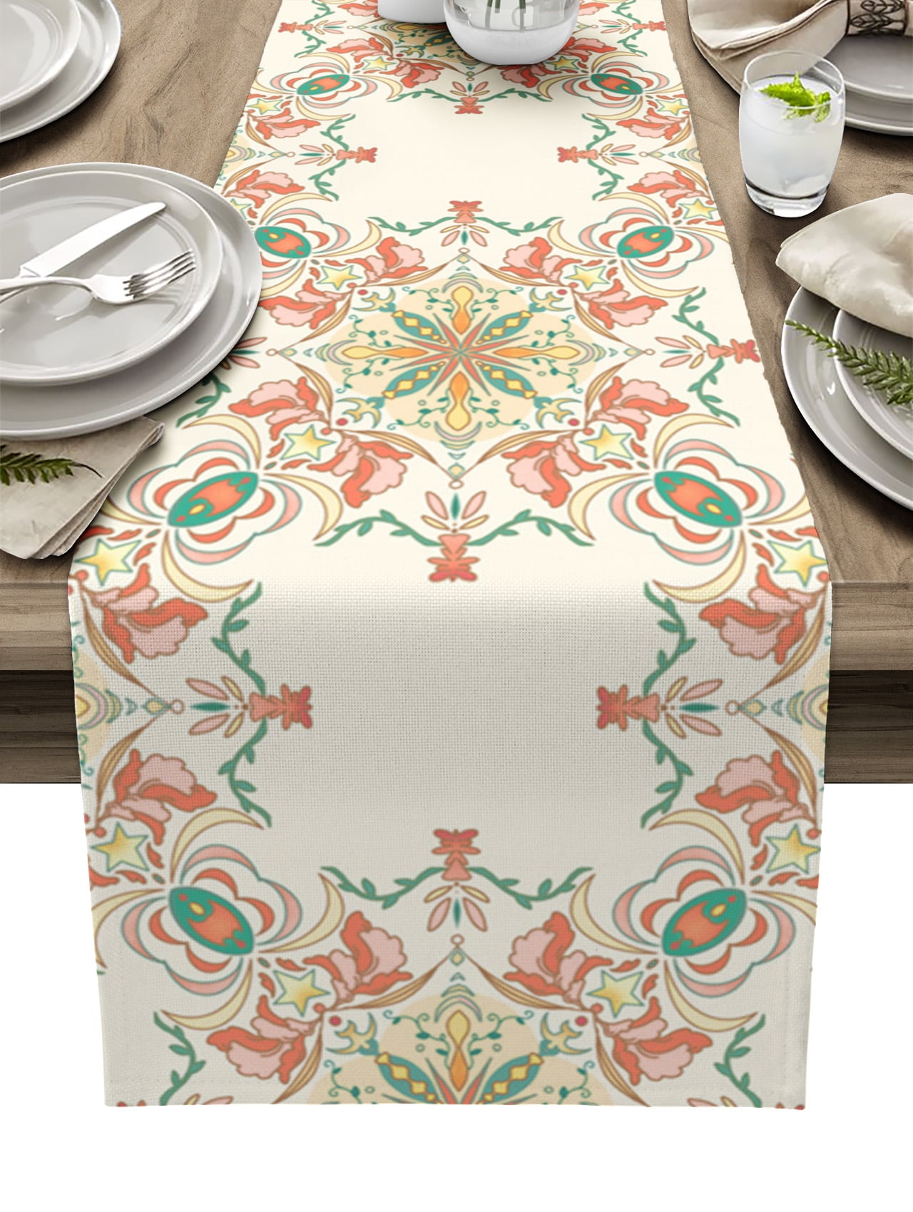 Spring Pink Flower Table Runner Party Wedding Centerpieces for Tables ...