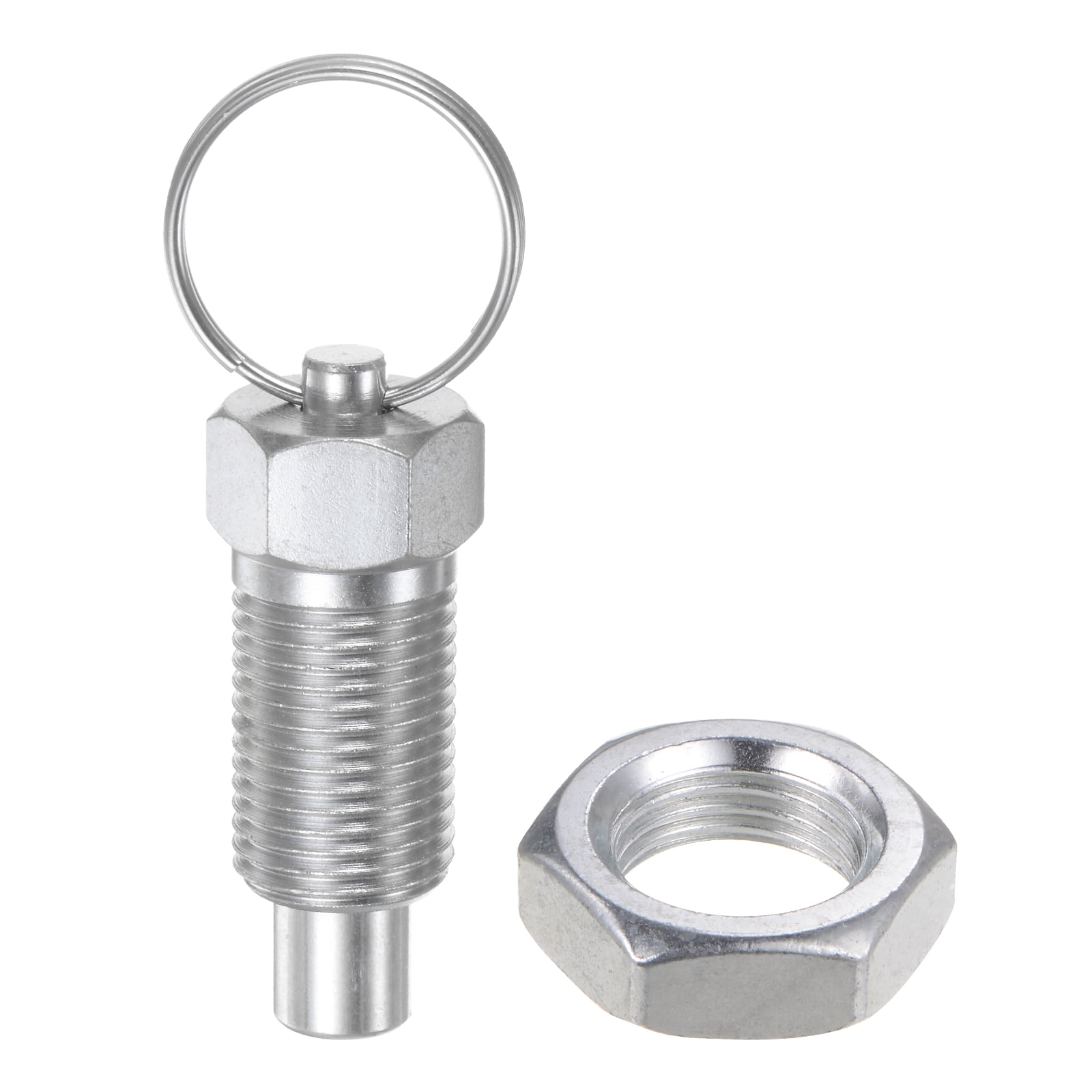 Spring Plunger 5/8"-14 Thread Size with Pull Ring Flat Head Retractable ...