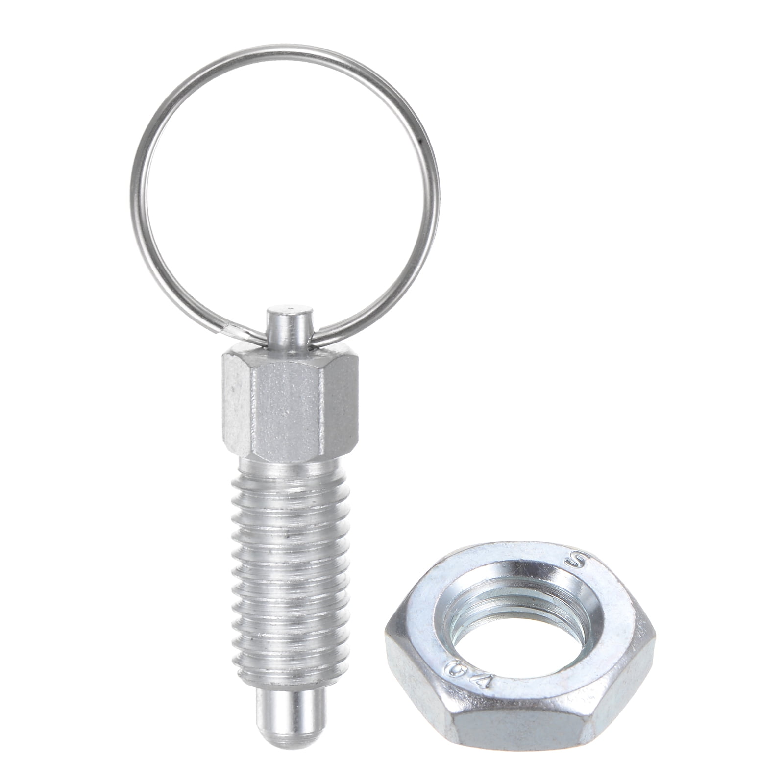 Spring Plunger with Pull Ring M10*1.5 0.79" Thread Length Pin Dia.6mm ...