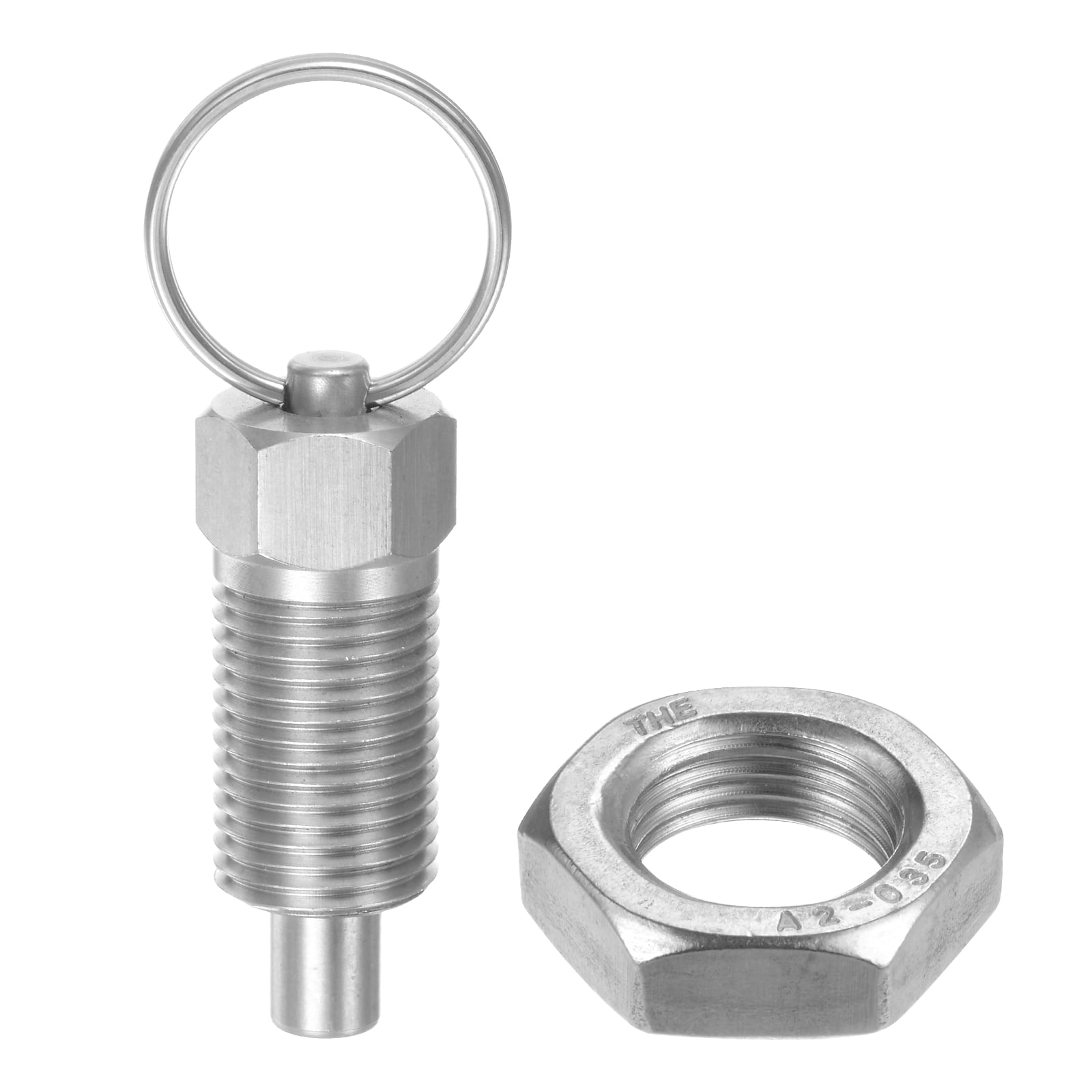 Spring Plunger with Pull Ring M16*1.5 0.96" Thread Length Pin Dia.8mm ...