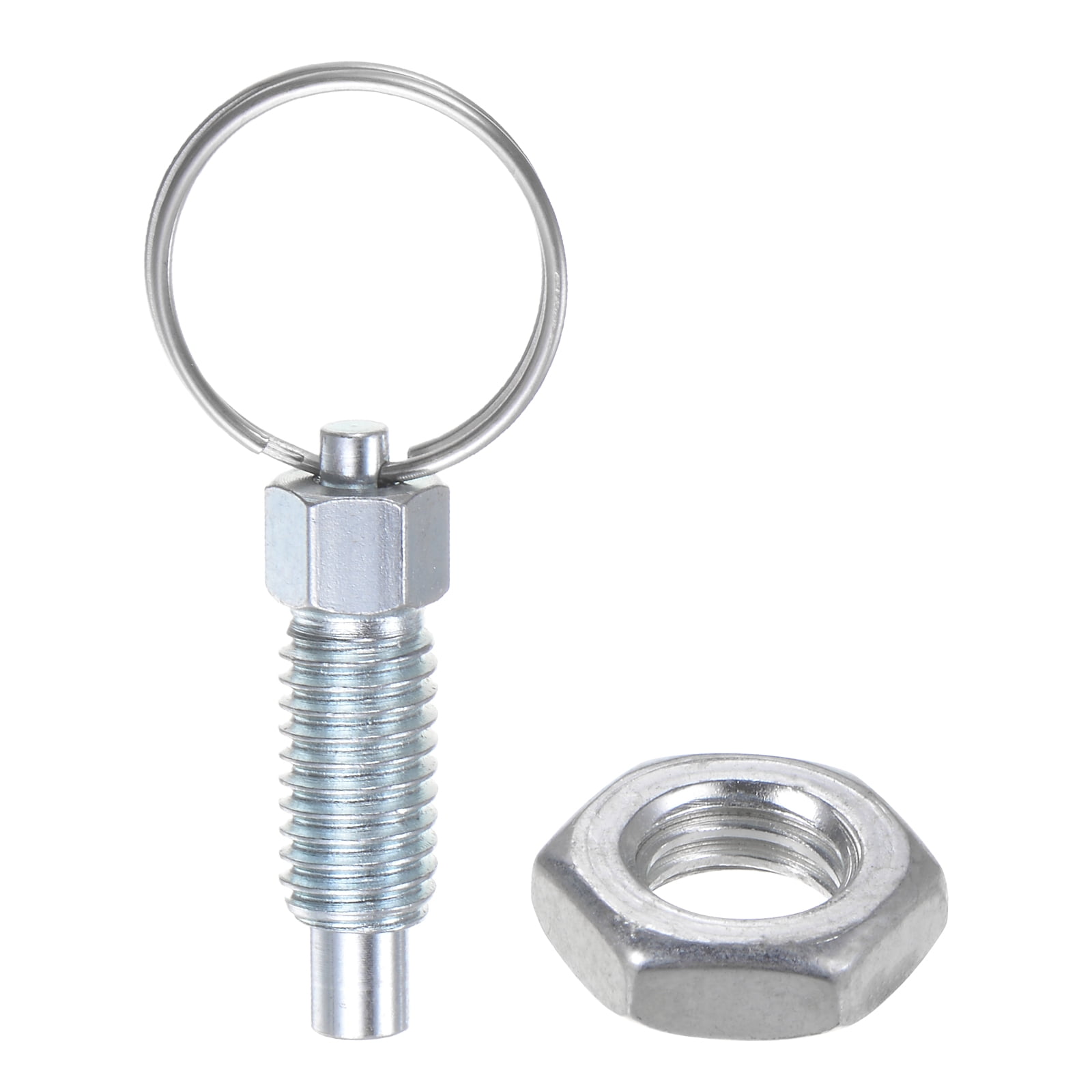 Spring Plunger with Pull Ring M8*1.25 0.63" Thread Length Pin Dia.5mm ...