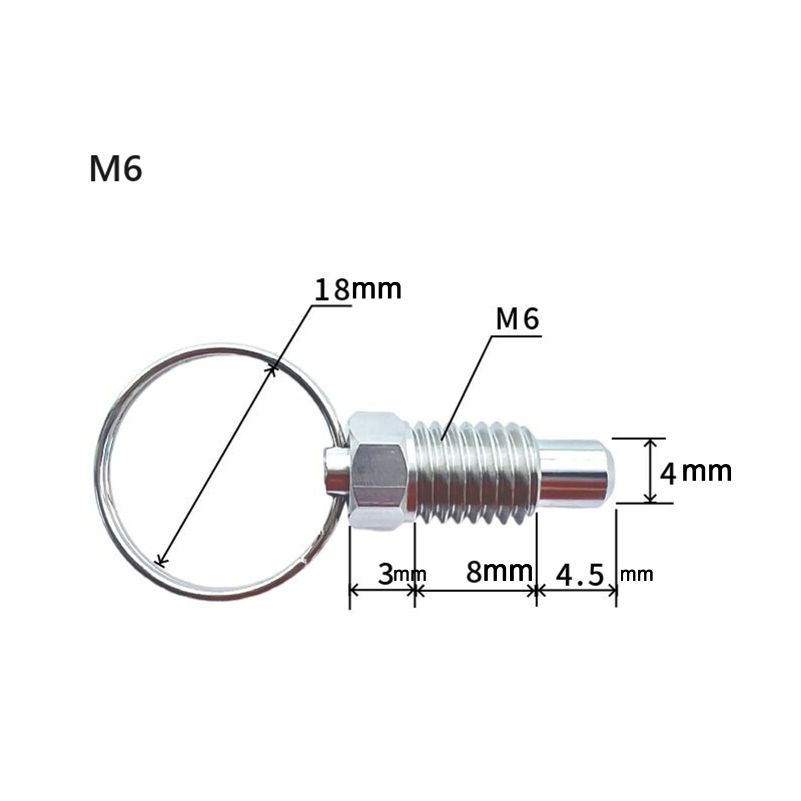 Spring Plungers Pull Ring Set Stainless Steel Pack Of 2 For Molds Cabinets - Walmart.com