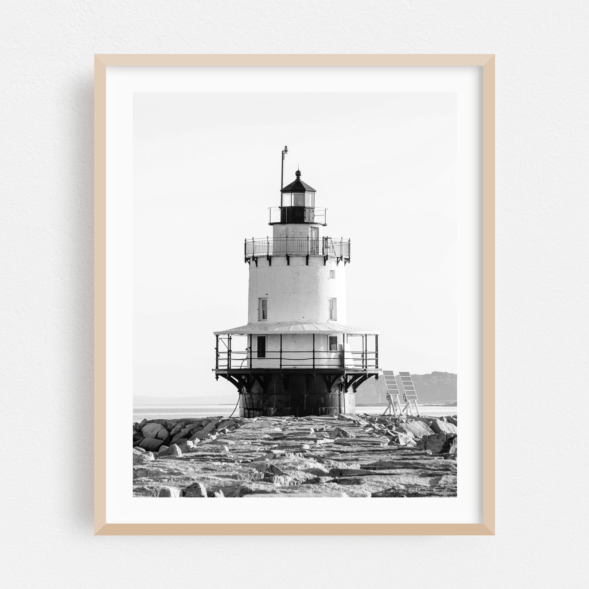 Spring Point Ledge Lighthouse B&W - South Portland Maine Photography ...