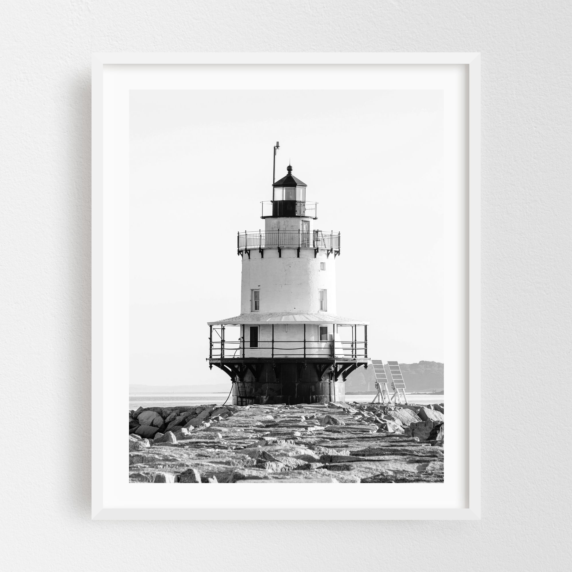 Spring Point Ledge Lighthouse B&W - South Portland Maine Photography ...