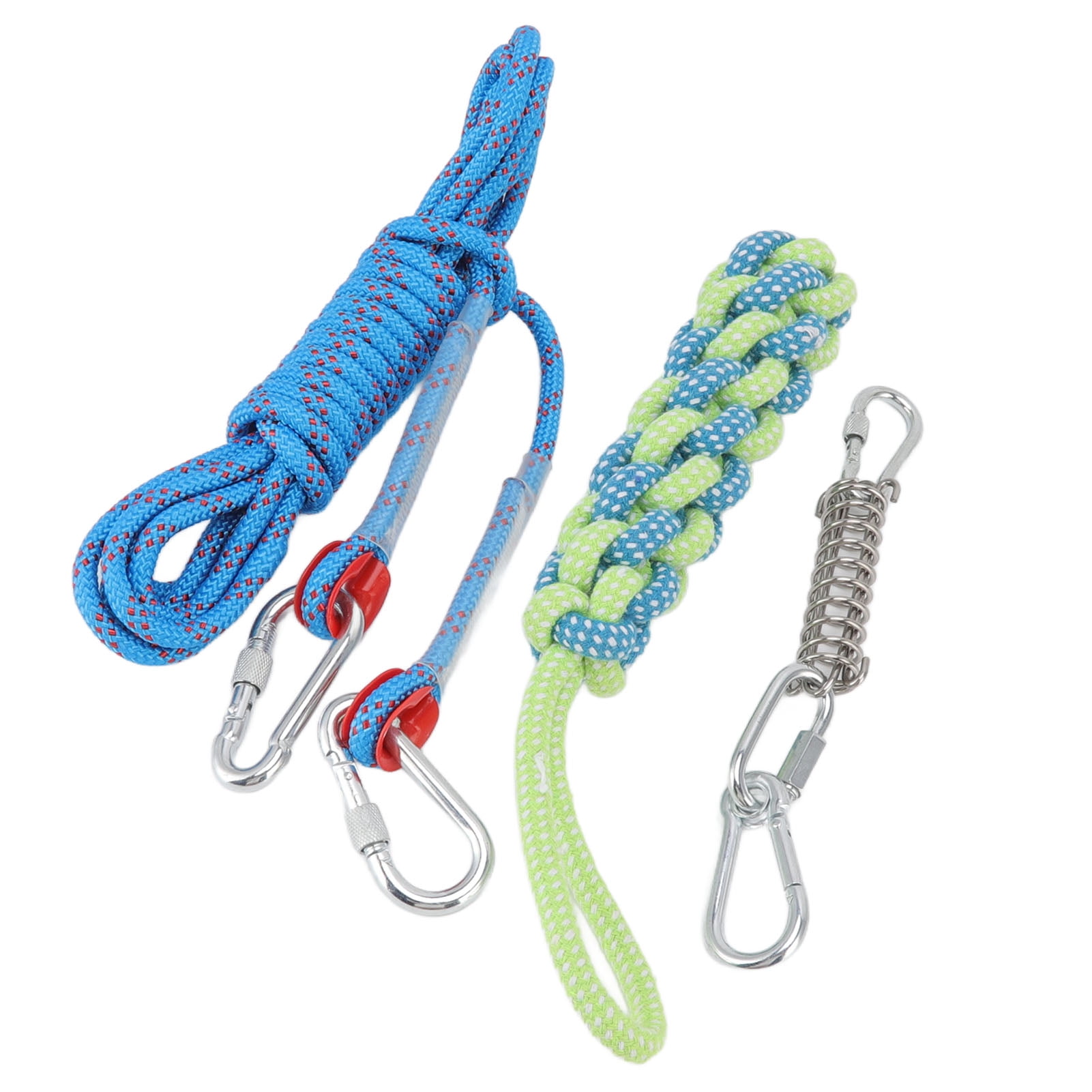 Spring Pole Dog Rope Toy - 360° Rotate, Rust-Protected, Muscle Builder ...