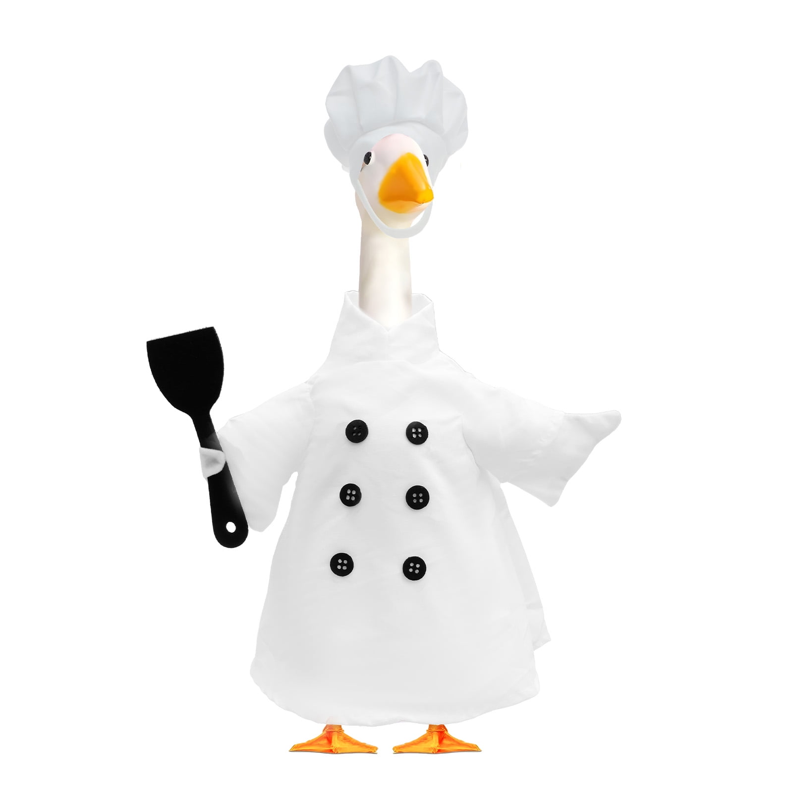 Spring Porch Goose Outfit with Hat Washable Lawn Goose Statue Clothes ...