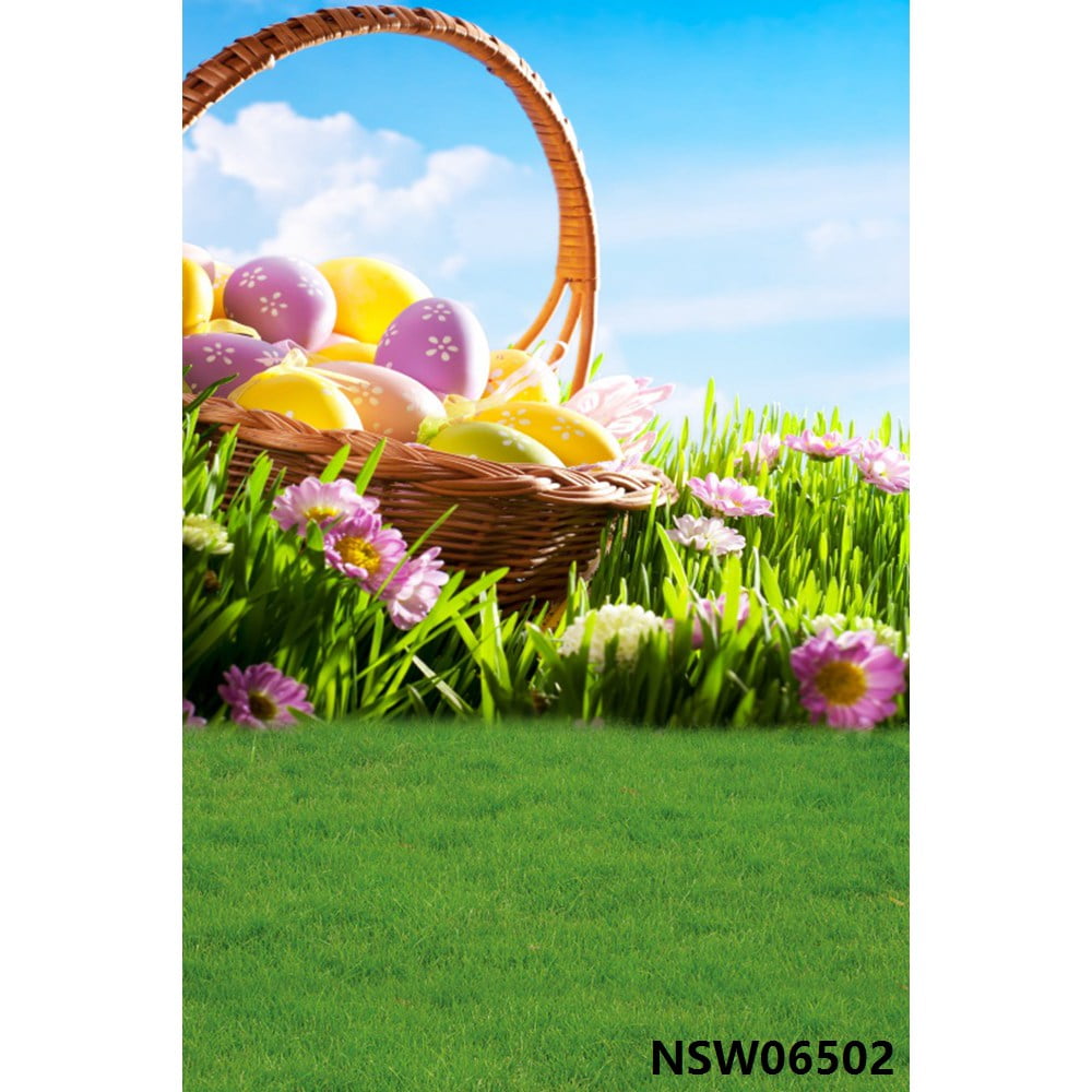 Spring Portrait Backdrops Flowers Blossom Grass Light Bokeh Wooden ...
