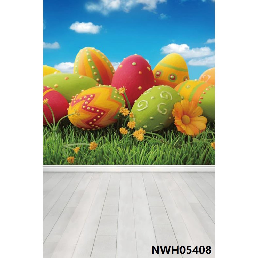 Spring Portrait Backdrops Flowers Blossom Grass Light Bokeh Wooden ...