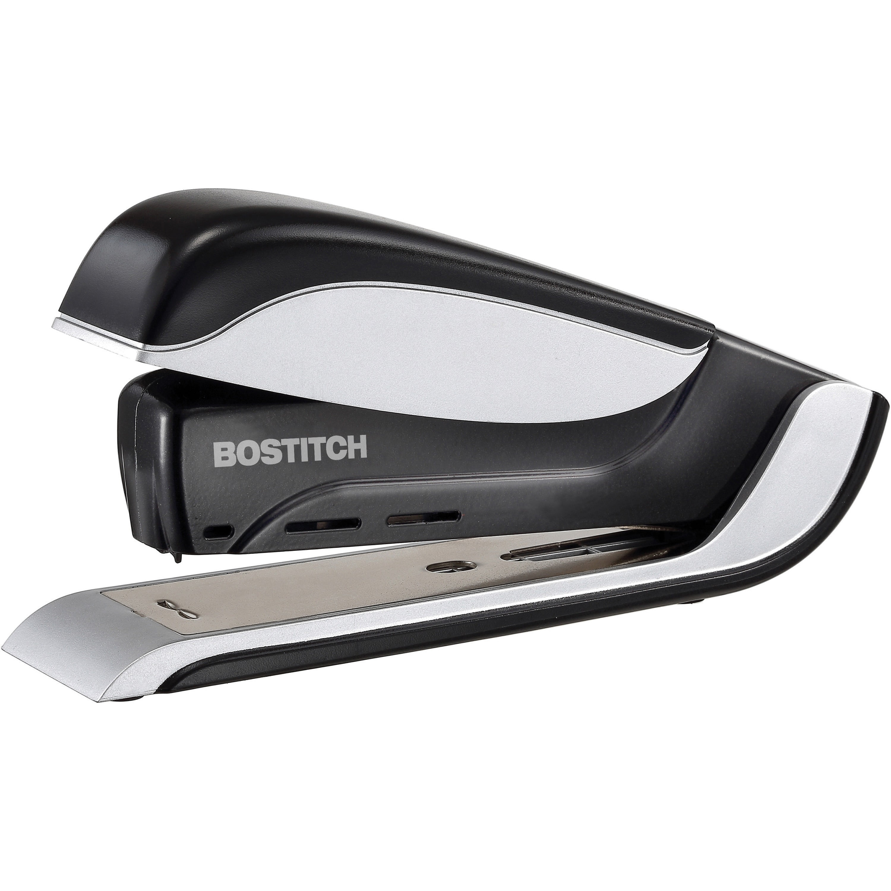 Spring-Powered Premium Desktop Stapler, 25-Sheet Capacity, Black/silver ...