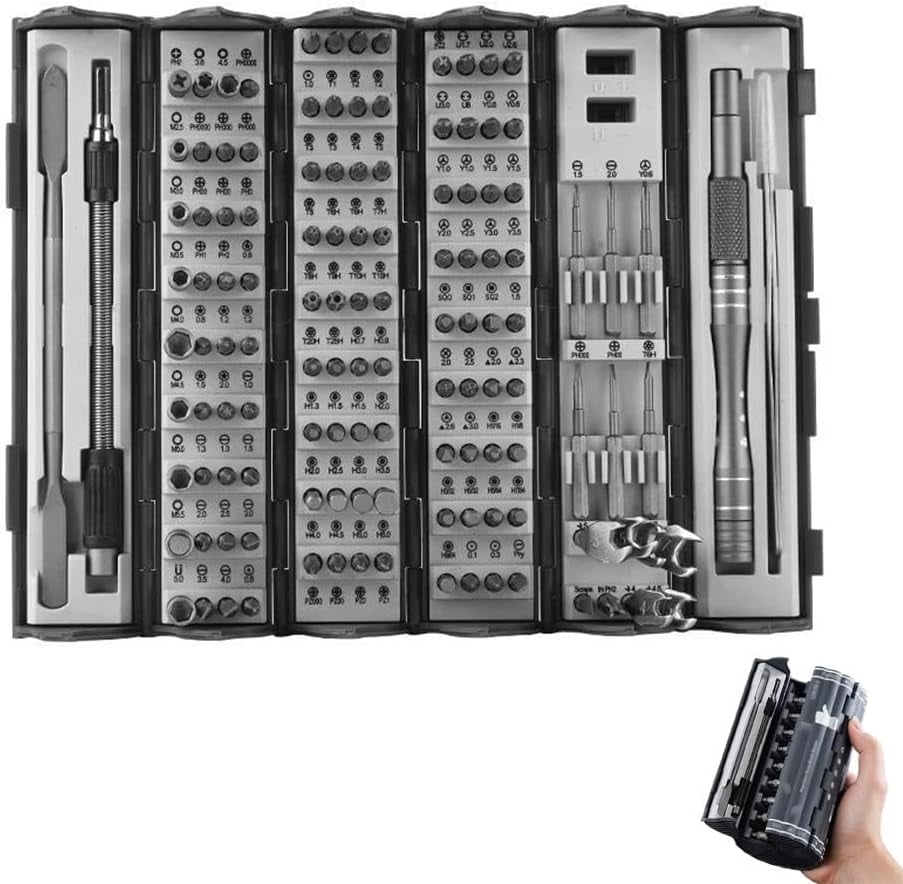 Spring Precision Screwdriver Set, 128 in 1 Precision Screwdriver Set ...