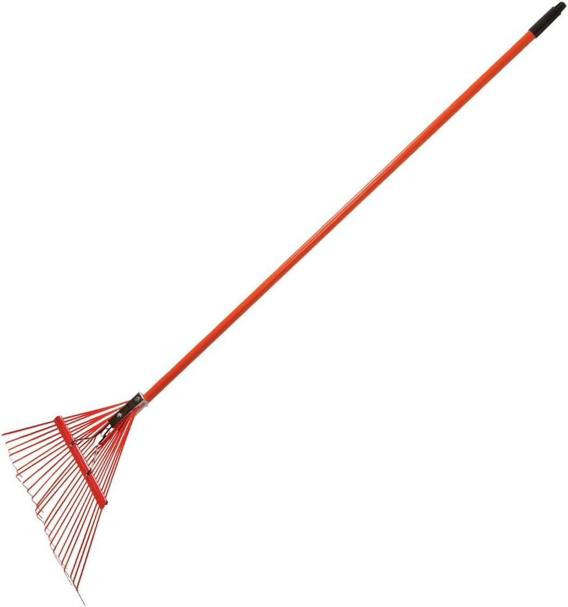 Spring Rake, 24 Inches/24 Tines, 54 Inch Length, TuffStrong Fiberglass ...