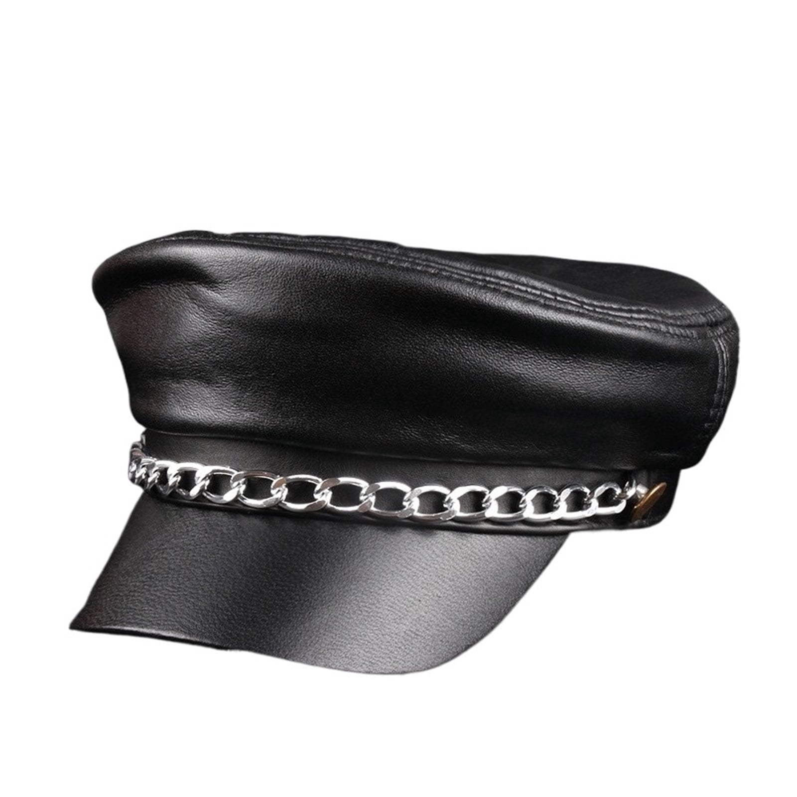 Spring Real Sheepskin Hats 100% Genuine Leather Casual Thermal Men Hat ...