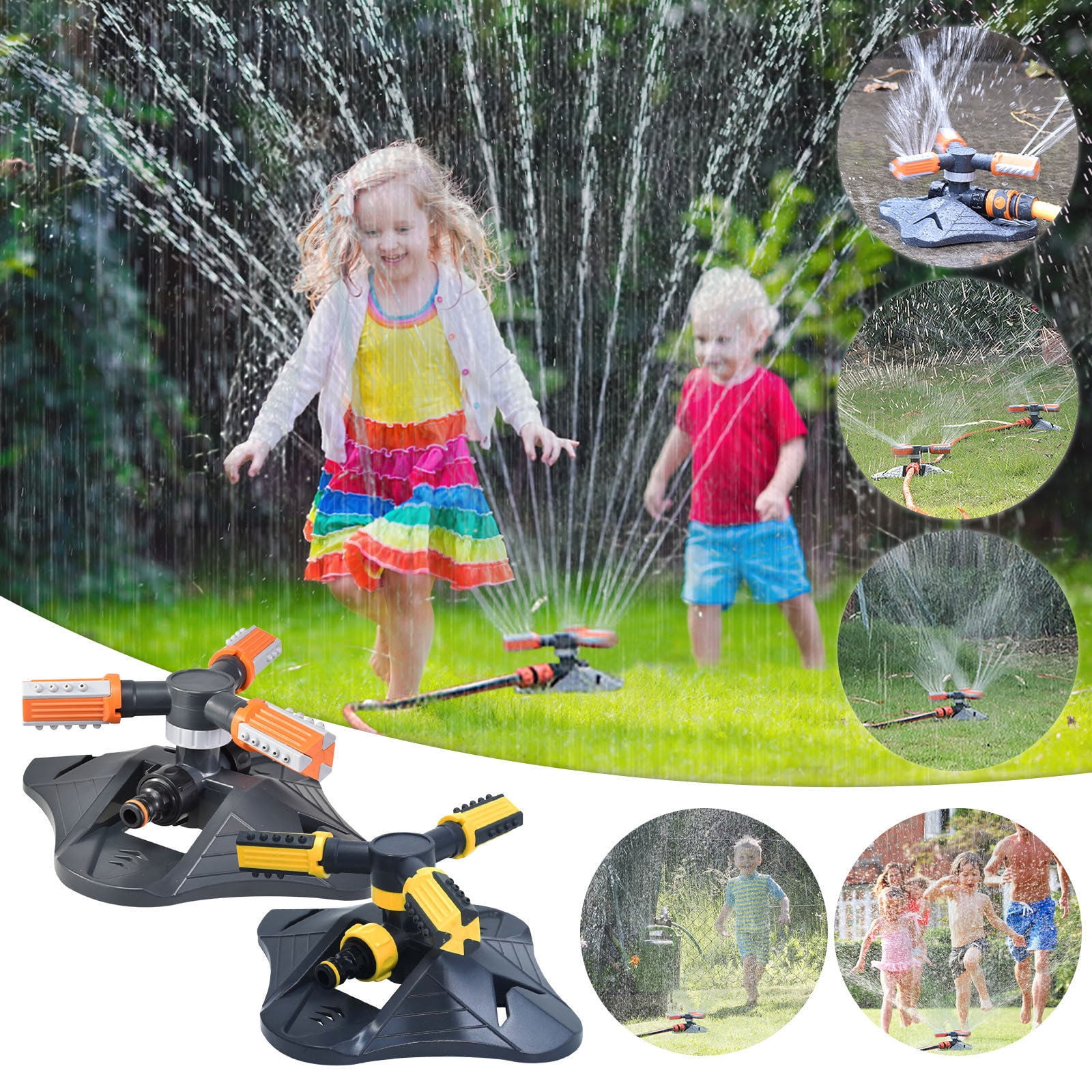 Spring Refresh, 360° Rotating Garden Sprinkler, Garden Greening ...
