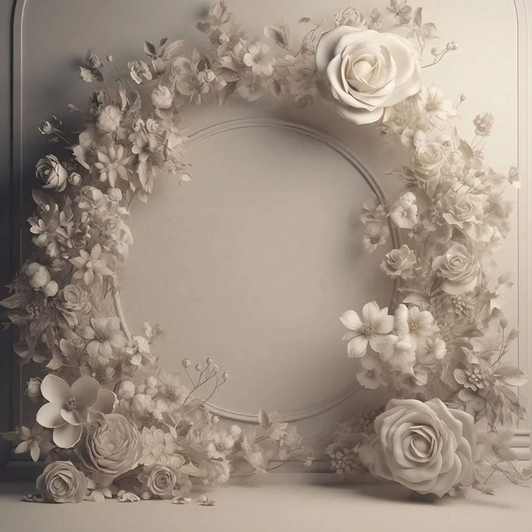 Spring Retro Indoor Flowers Kids Birthday Wedding Maternity Portrait r ...