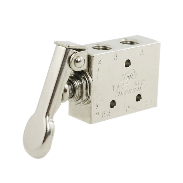 Spring Return Lever Handle 3 Position 4 Way Mechanical Valve - Walmart ...