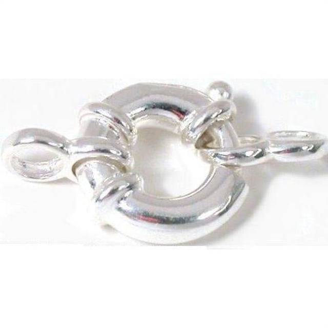 Spring Ring Clasp Sterling Silver Toggle Necklace 12mm - Walmart ...