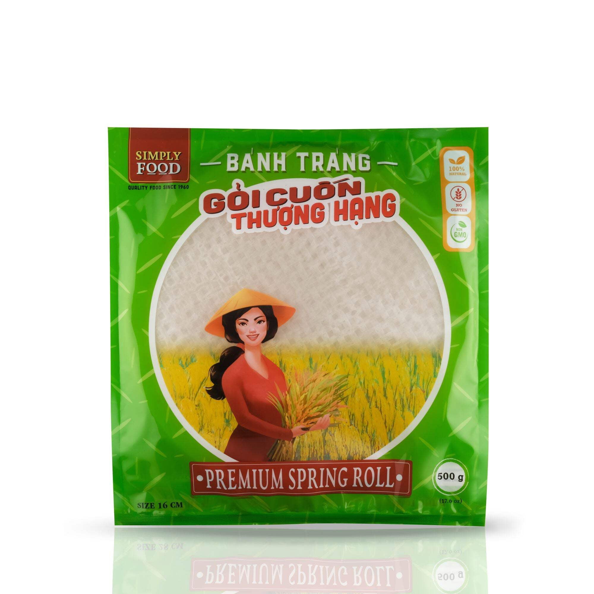 Spring Roll Rice Paper Wrappers: Size 16 cm, Circle-Shaped, and Gluten ...