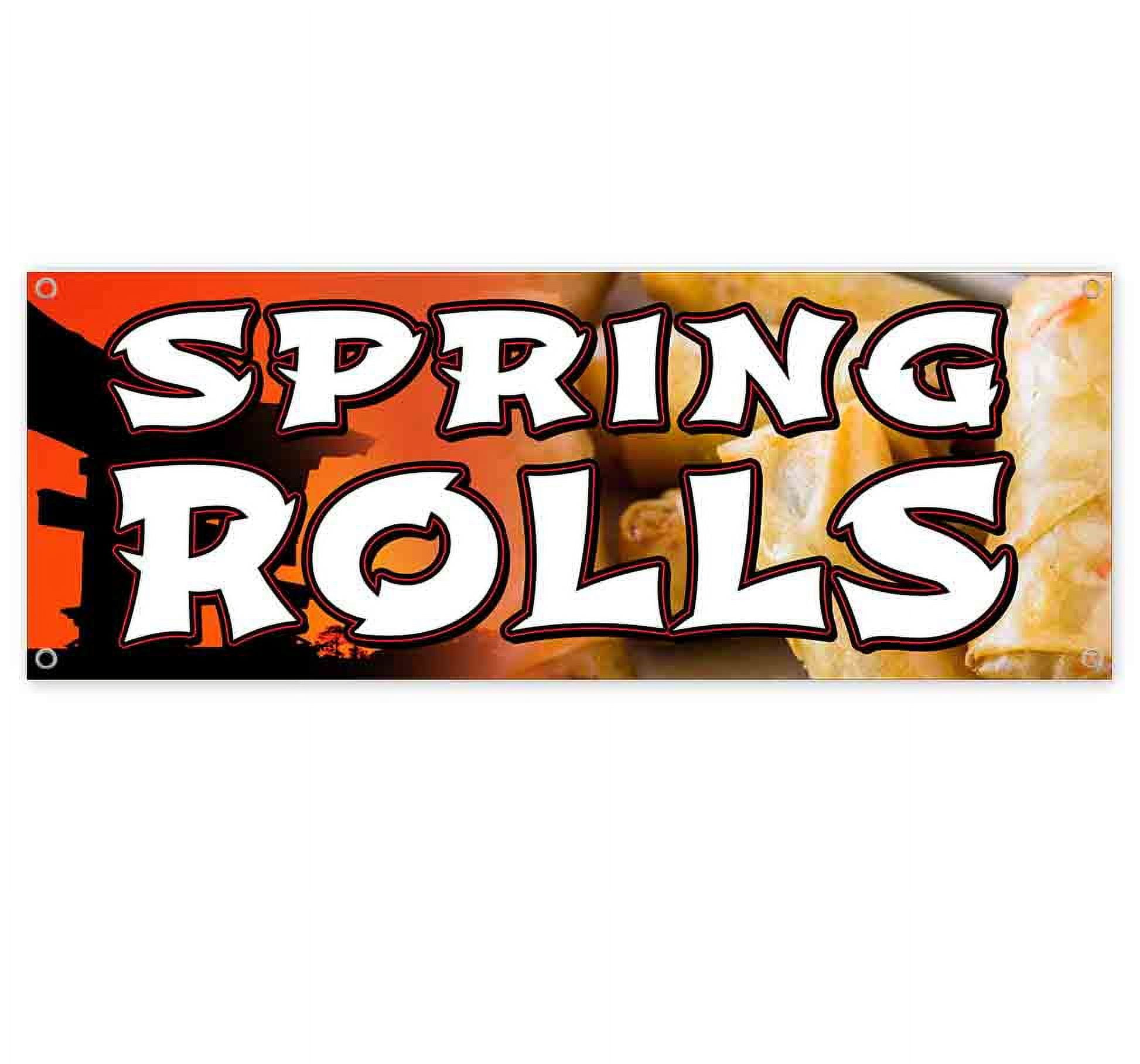Spring Rolls 13 oz Banner | Non-Fabric | Heavy-Duty Vinyl Single-Sided ...