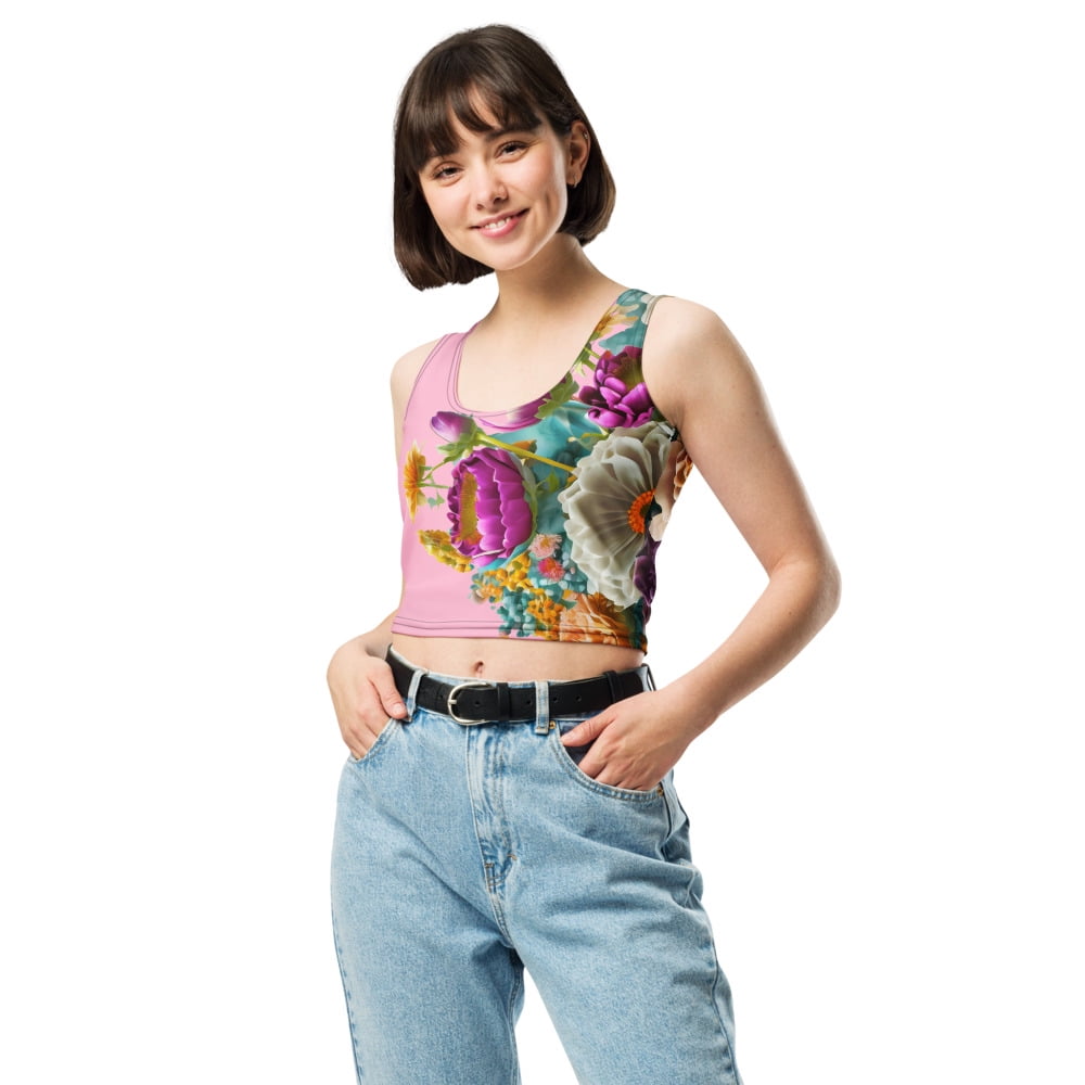 Spring Rose Crop Top (XS) - Walmart.com
