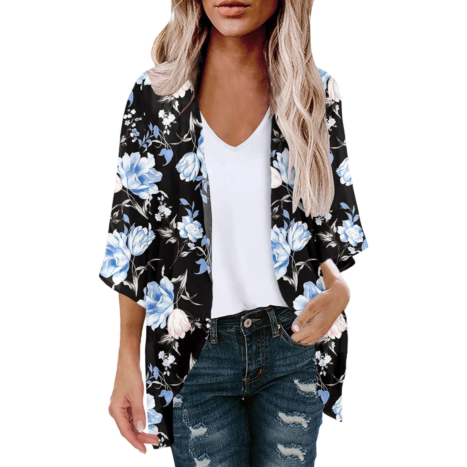 Spring'S New Arrivals AXXD Womens Swim Cover Up Floral Print Puff ...