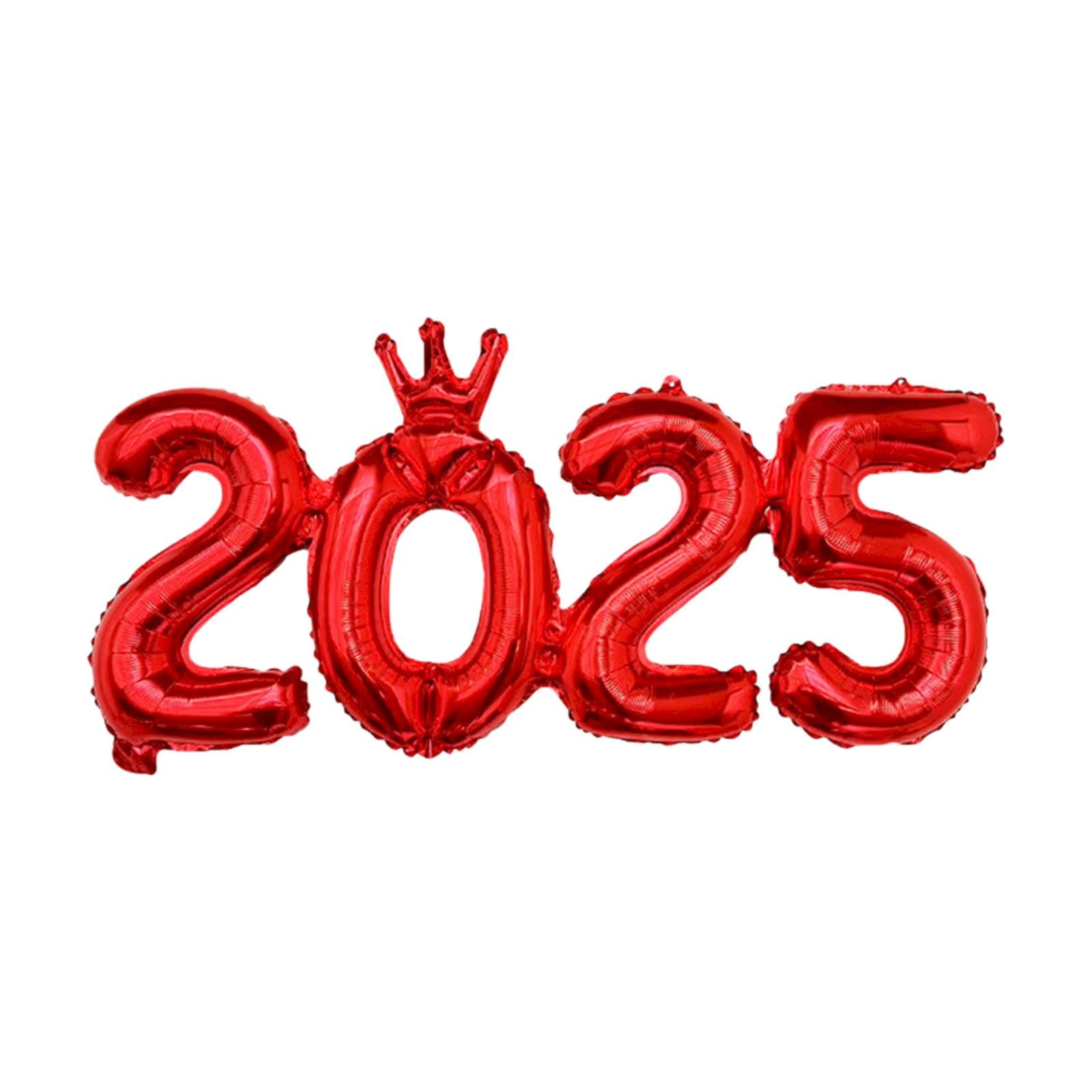 Spring Sale 2025 Crown Digital Balloon 2025 Aluminum Foil Balloon 2025 ...