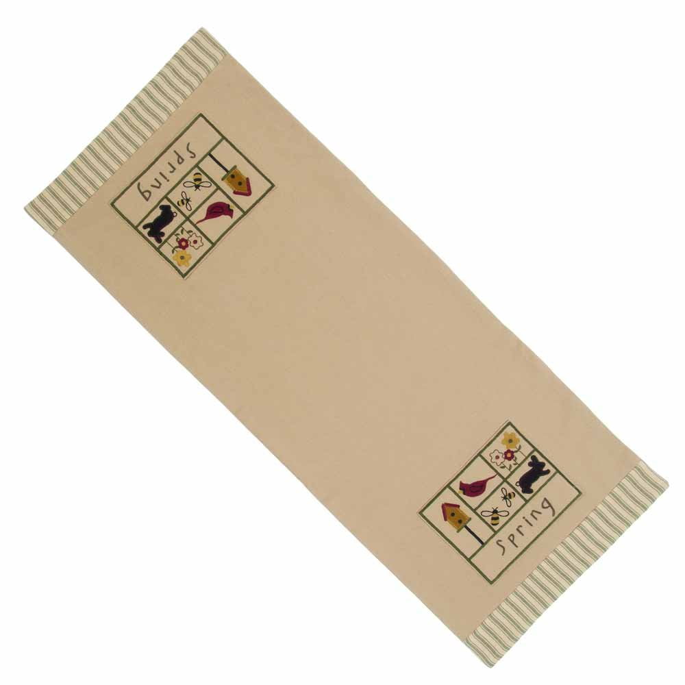 Home Collection by Raghu Spring Sampler Sage & Nutmeg Table Runner, 18 ...