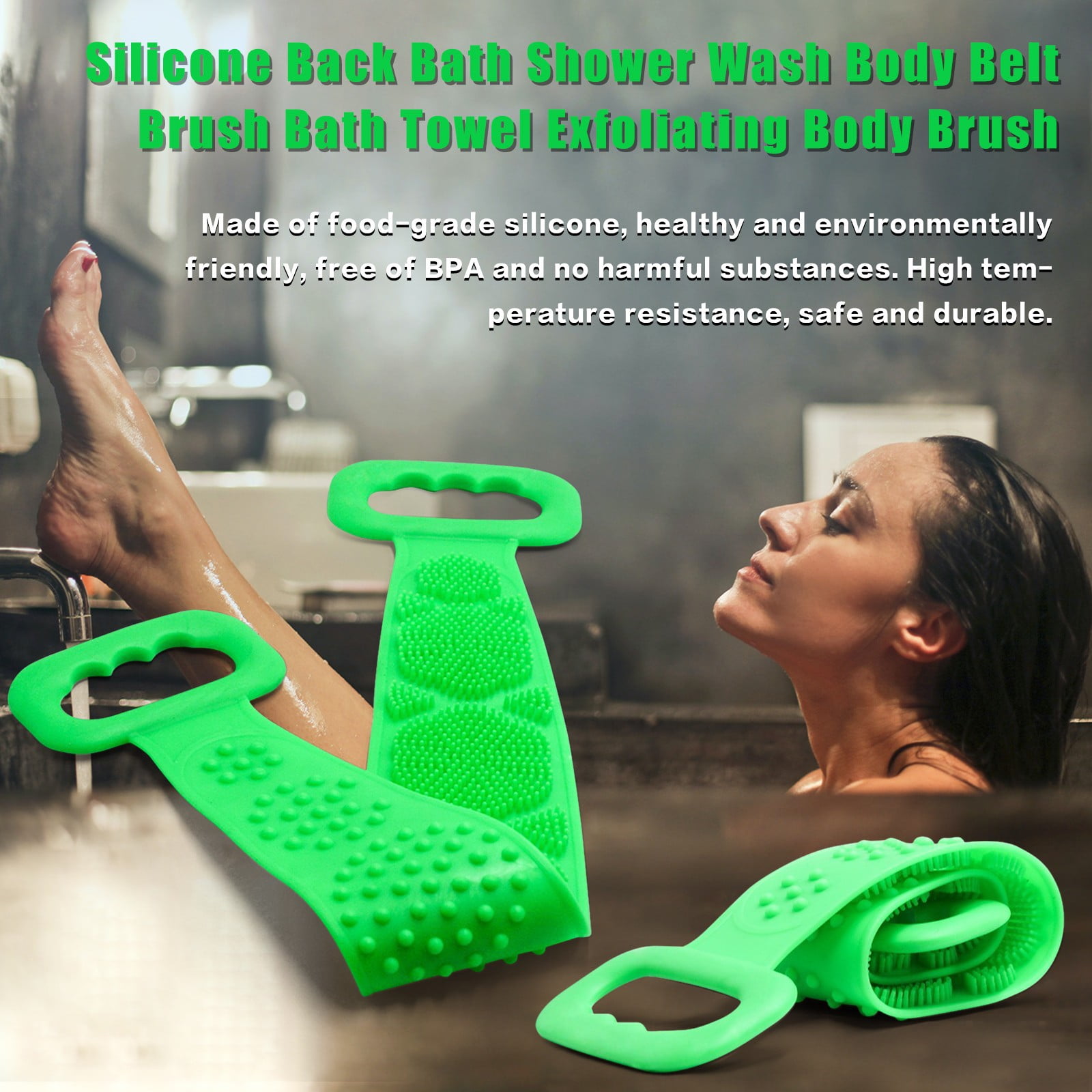Spring Saving Clearance Back Scrubber For Shower Silicone Body Brush 23