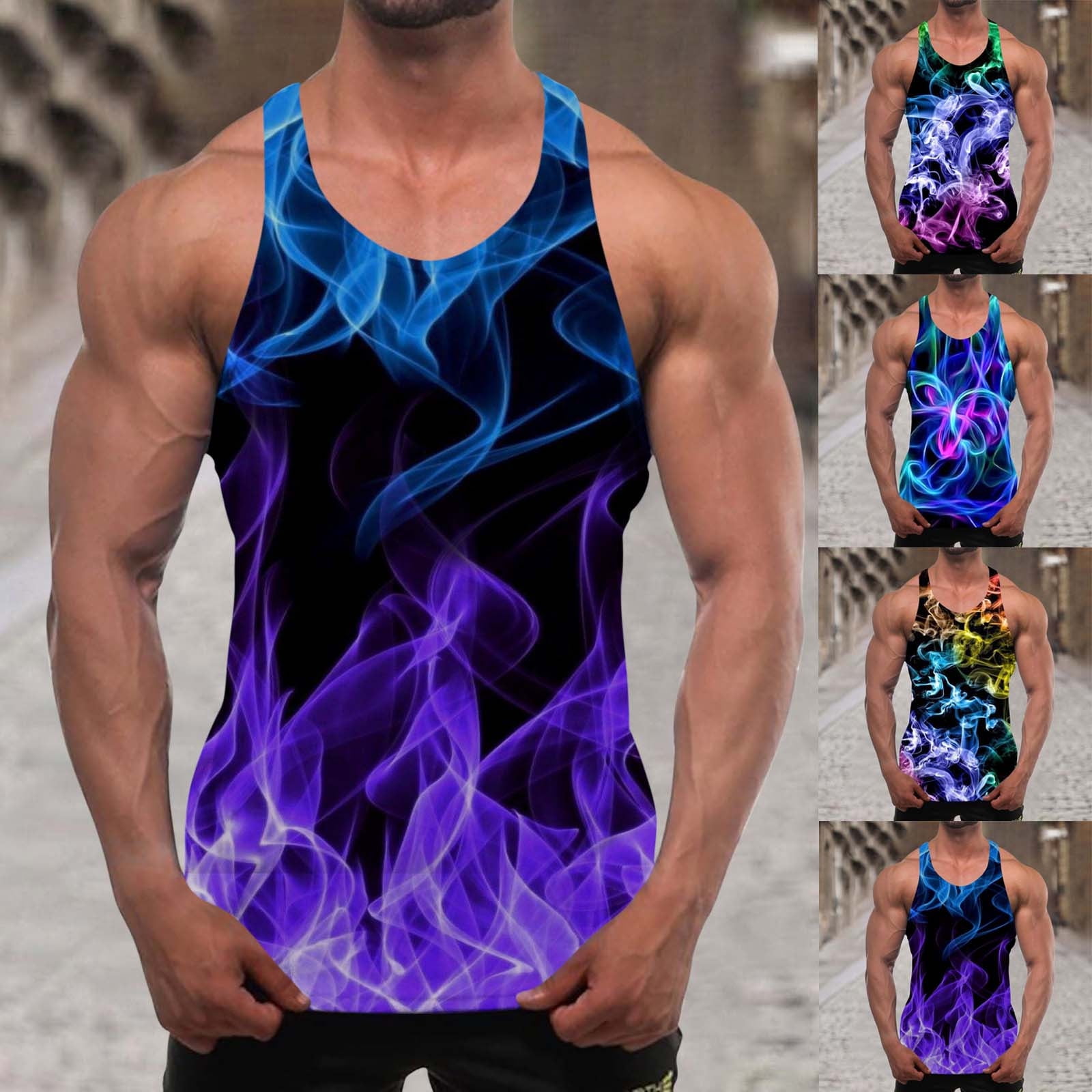 Spring Saving Clearance POROPL Tank Tops Men Gym Summer Tank Tops Gym ...